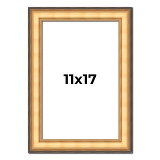 11x17 Frame Gold Plein Aire Solid Wood Picture Frame Width 2 Inches | - Bed Bath & Beyond - 38031623